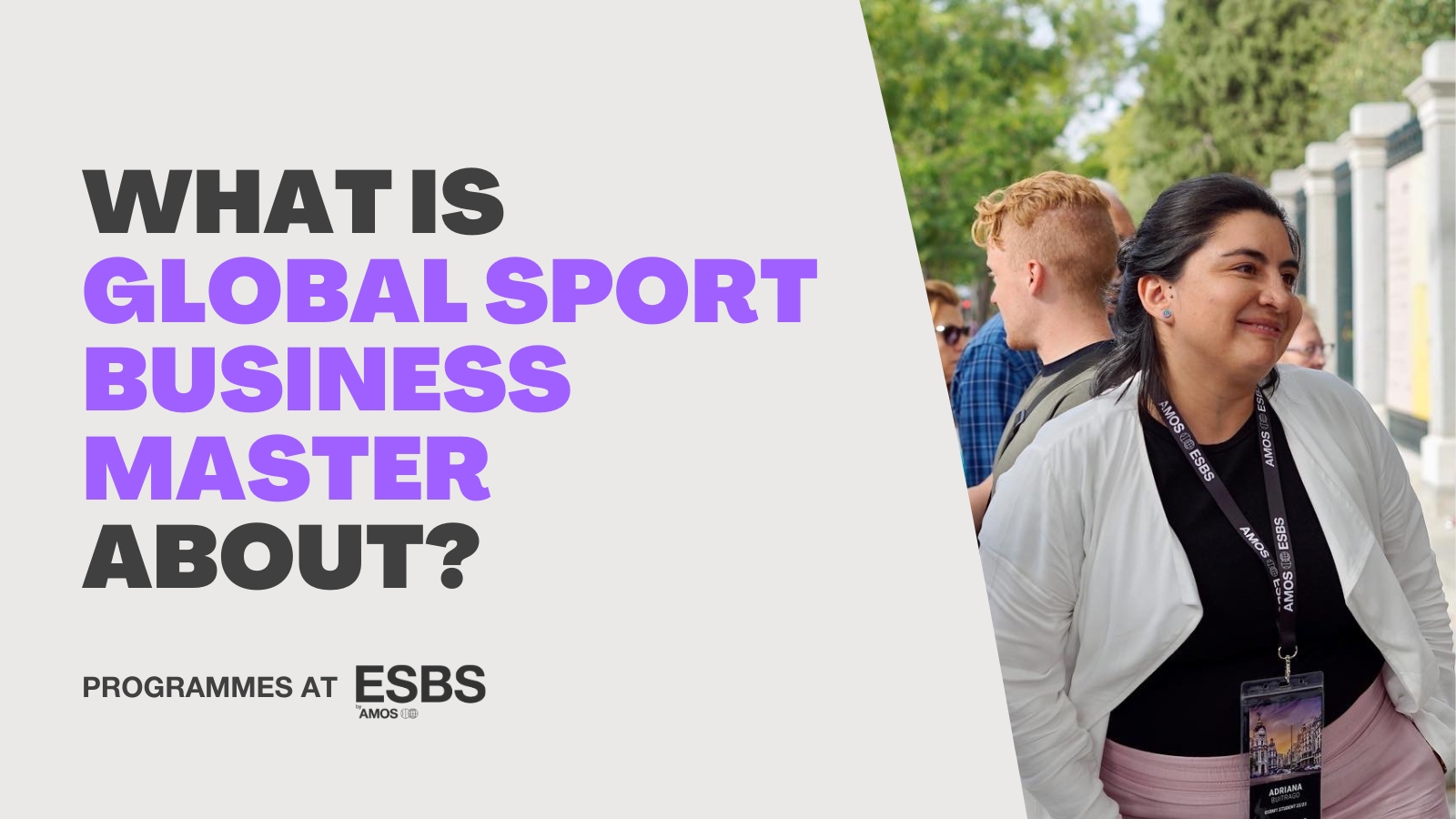 Get to know the Global Sport Business Master!